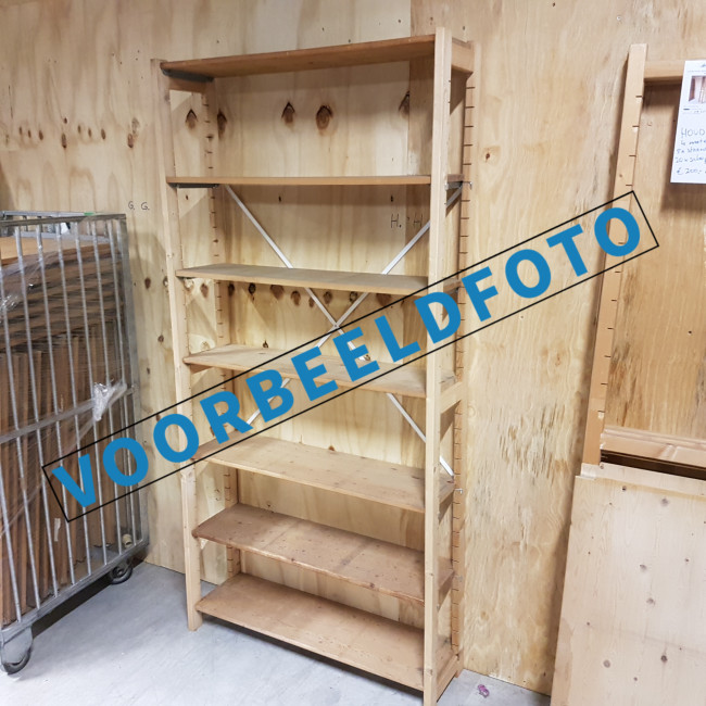 Lundia houten stellingkast - 250 cm hoog, 1,03 meter breed, 30 cm diep ...
